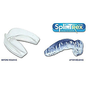 SplinTrex Multi Use Teeth Mouth Guards - 4 Pack - BPA Free - Teeth Grinding Dental Night Guard, Athletic Mouth Guard, Teeth Whitening Tray - Includes 4 Customizable Mouth Guards and Storage Case
