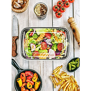 NEEBAKE 40 Sets 38oz Meal Prep Container - Reusable Plastic Food Storage Containers with Lids, Fits Microwave, Freezer and Dishwasher Safe