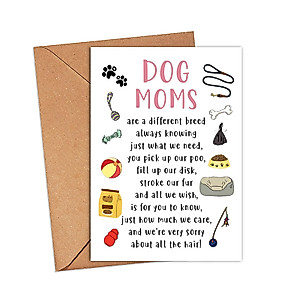 Dog Mom Mother's Day Card - Dog Mom Card - Pet Dog Toys Card - Cards For Dog Lovers - Mother's Day Card - Happy Birthday Mom Card - Funny Cute Dog Mom Card - Mom Love Dogs Card - Greeting Card