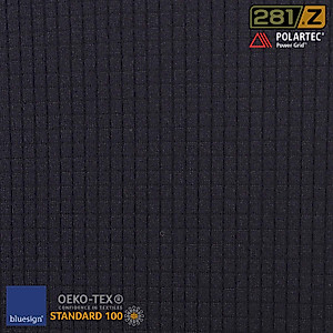 281Z Mens Thermal Lightweight Base Layer T-Shirt - Hiking Trekking Outdoor - Polartec Power Grid - Terrain Reliability Line (Black, X-Large)