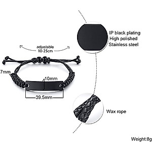 Confirmation Gifts for Teenage Boys, I Can Do All Things Through Christ, Baptism, First Holy Communion Gifts, Religious Bible Verse Catholic Bracelets for Son, Grandson, Dad, Godfather