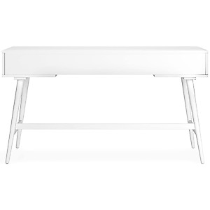 Signature Design by Ashley Thadamere Contemporary 54" Home Office Desk with 3 Drawers, White