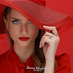 Paz Creations Women's 925 Sterling Silver Heart Spinner Ring - Boho Style Fidget Ring With Sturdy Band - Handmade Artisan Jewelry Made In Israel, Gift Ready For Her - 14K Yellow Gold - Size 8