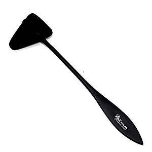 Plastic 12" Goniometer 360 Degree ISOM Physical Therapy Angle Protractor Ruler W/Bonus Fluoride Black Coated Reflex Hammer