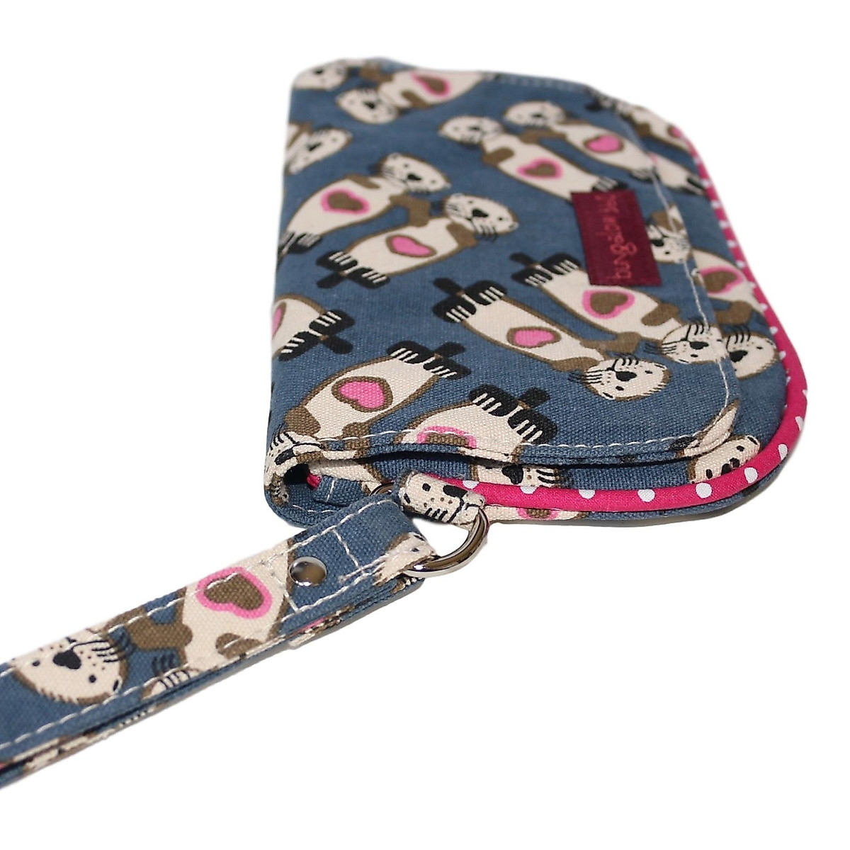 bungalow 360 Vegan Natural Canvas Wristlet (Sea Otter)