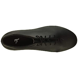 Leo womens Jazz Tap Dance Shoe, Black, 8 Medium US