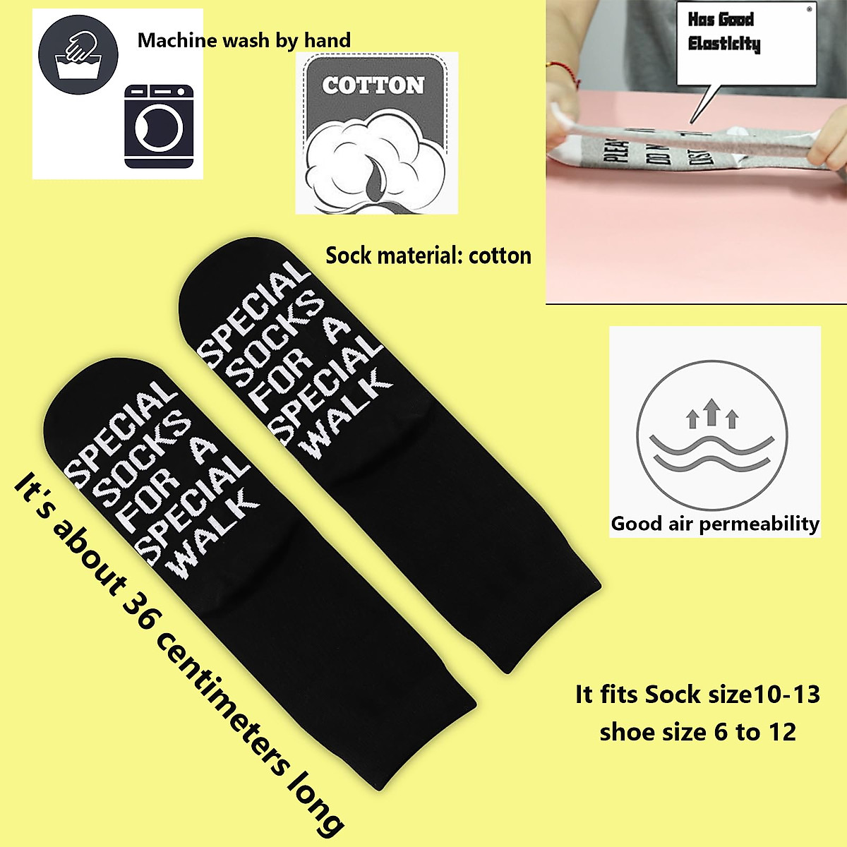 TSOTMO Father Brother of Bride Socks Wedding Walk Socks Special Socks For A Special Walk Socks Gift For Father Or Brother (Special Walk)