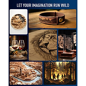 OMTech 90W CO2 Laser Engraver with LightBurn, 24x35 Inch Laser Engraving Cutting Machine with Autofocus Ruida Control Panel 4 Way Pass Air Assist, Commercial Laser Cutter for Wood Glass Acrylic More