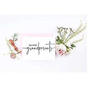 Pregnancy Announcement Card for Grandparents, New Great Grandparents Baby Reveal Card from Grandson or Granddaughter, for Grandma and Grandpa (Grandparents)