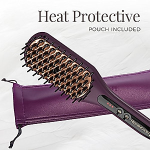 Remington Pro 2-In-1 Heated Straightening Brush with Thermaluxe Advanced Thermal Technology, Purple, CB7480SA