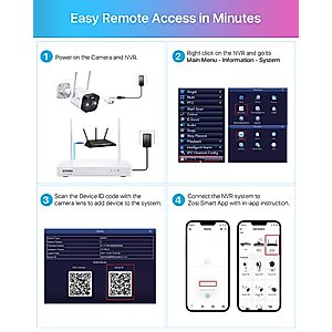 ZOSI ZG1883M Add-on 3MP Spotlight Wireless Security Camera,Outdoor Indoor WiFi IP Network Camera,2 Way Audio,Night Vision,Only Compatible with ZOSI NVR Network Video Recorder System(Model:ZR08PU)
