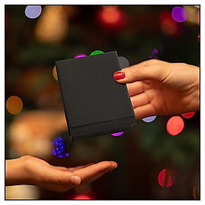 Sasylvia 72 Pcs Jewelry Gift Boxes 2.76 x 3.54 x 1.18'' Jewelry Packaging Boxes Necklace Box Cardboard for Valentine's Day(Black)