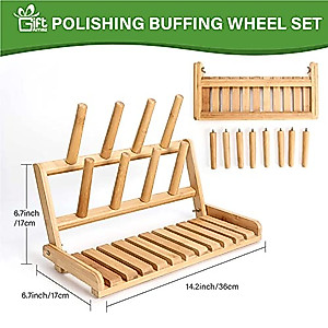 GiftAmaz Bamboo Baby Bottle Drying Rack, Space Saving Countertop Bottle Holder Portable Dryer Rack Organizer for Baby Bottles, Cups, Pacifiers and Accessories, Birthday Gift Box for Women Mother Mom