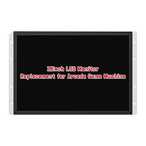UNICO 19’’ Arcade Replacement Monitor, LCD Gaming Screen for HDMI/VGA/CG/EGA Retro Game Arcade (19inch)