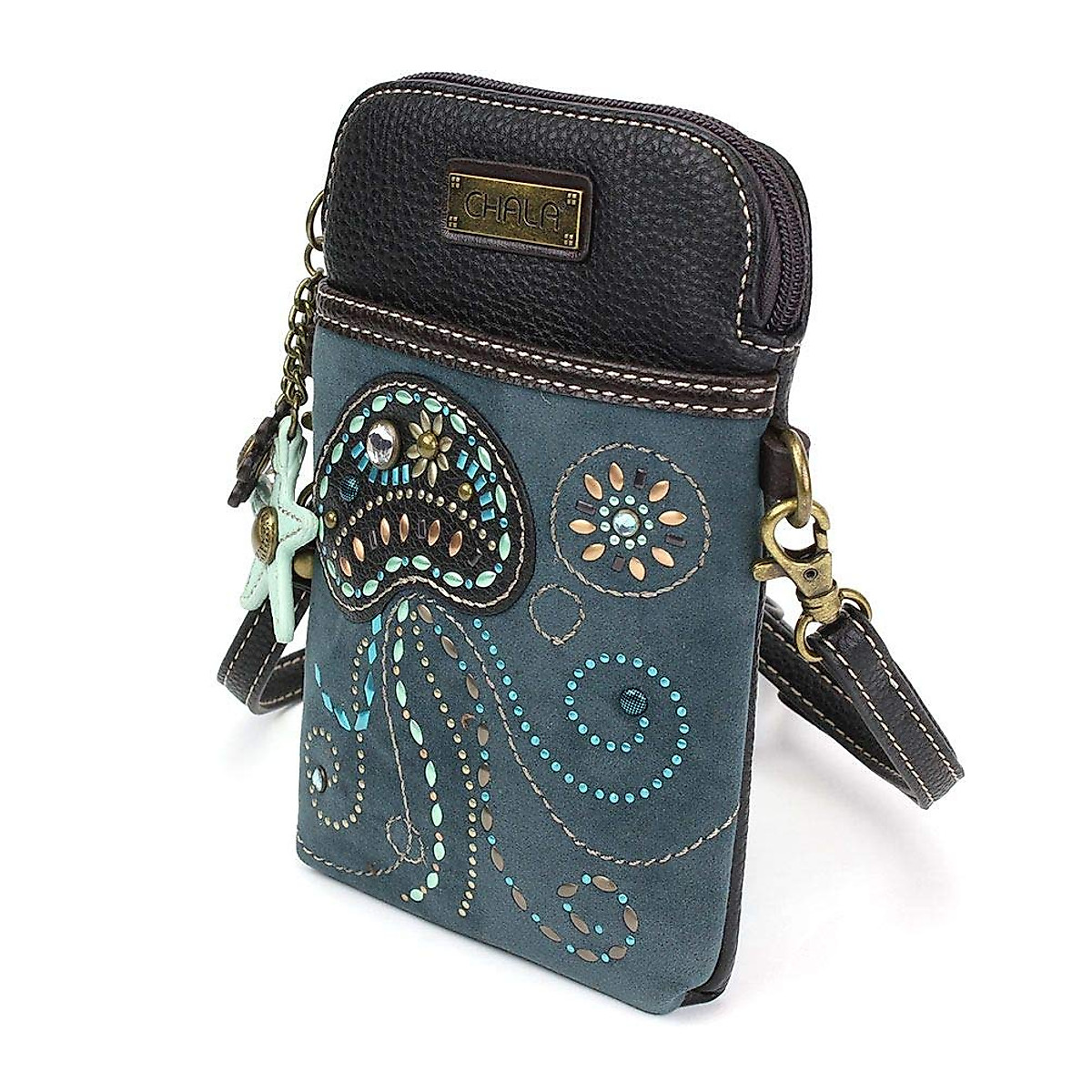 Chala Dazzled Jellyfish Cellphone Crossbody Handbag