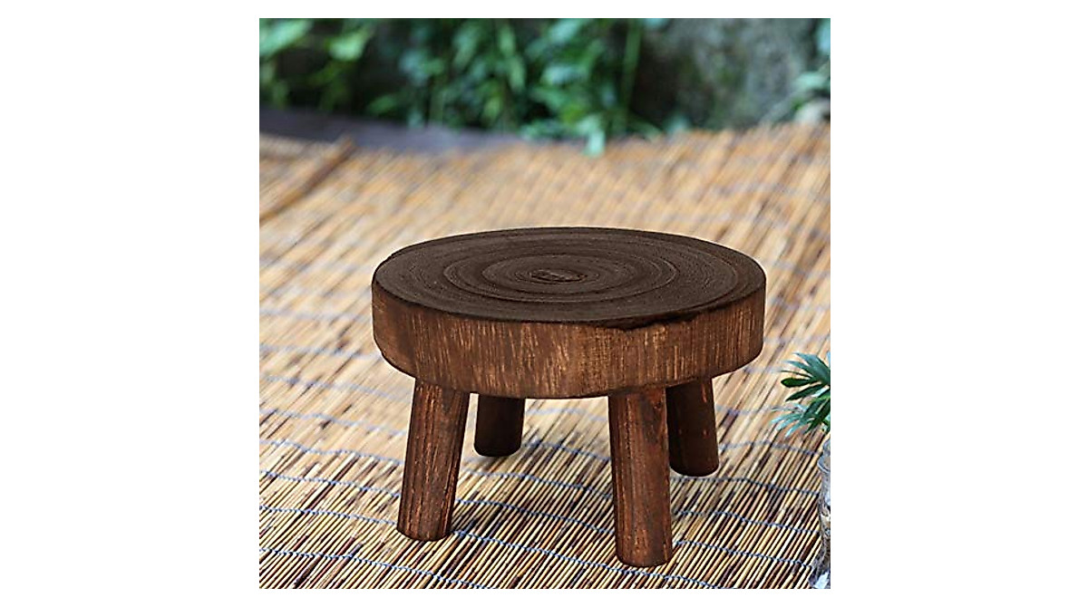 TITA-DONG Wood Plant Stand Set - Vintage Flower Holders