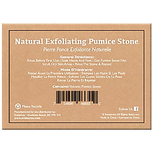 Evolatree Pumice Stone for Feet - Lava Foot Scrub, Cleaning & Exfoliating Hard Dead Skin, Corn & Callus Remover for Hands, Heels - Shower & Bath Wet Foot Scrubber, Scraper Pedicure Supplies Care Tool