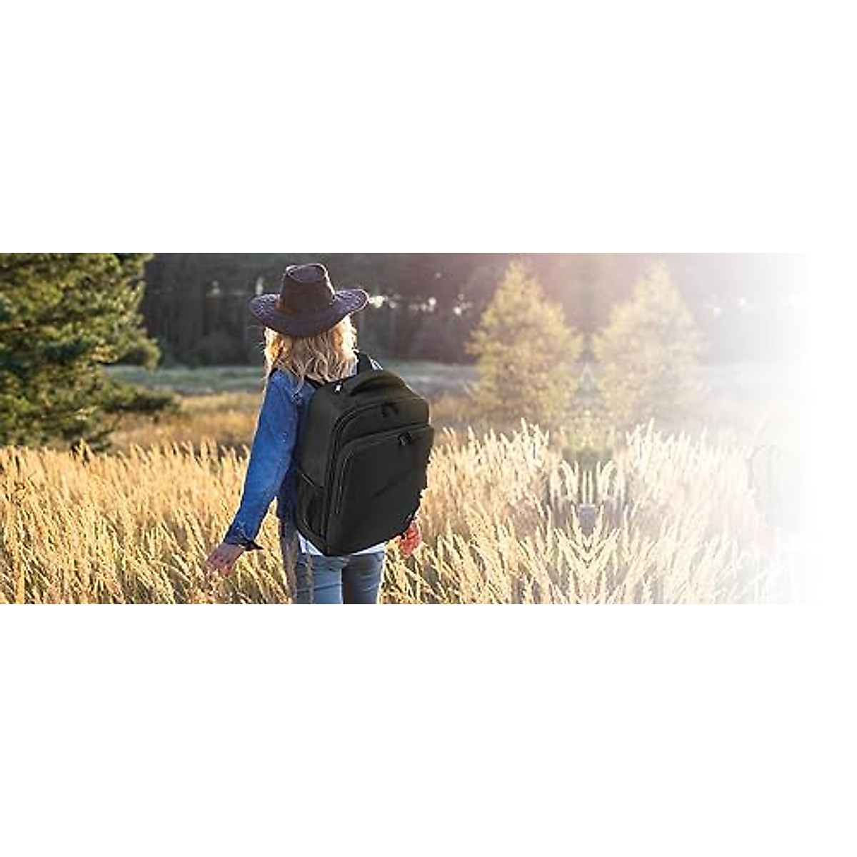 MATEIN 17 inch Rolling Backpack, Travel Laptop Backpack for Men Women, Large Wheeled Backpack Water Resistant Carry on Roller Bag Airline Approved, Business Luggage Suitcase, Traveler Gifts, Black