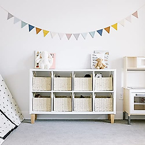 Premium Square Ash Wood Furniture Legs - Furniture Feet for Sofa, Chair, Couch, Dresser, Bed, Cabinet, Ottoman - Wooden Legs are Easy to Install & Include Installation Hardware - Set of 4, 5 Inches