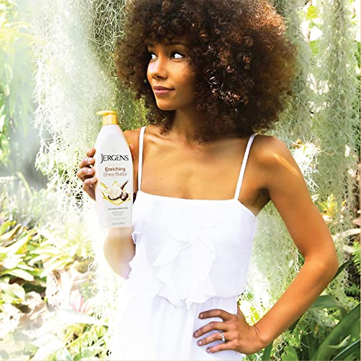 Jergens Shea Butter Hand and Body Lotion, Deep Conditioning Moisturizer, 3X More Radiant Skin, with Pure Shea Butter, Dermatologist Tested, 26.5 Oz