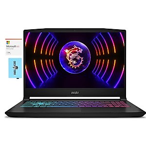 MSI Katana 15 B12VGK-082US Gaming & Entertainment Laptop (Intel i7-12650H 10-Core, 32GB DDR5 4800MHz RAM, 8TB PCIe SSD, GeForce RTX 4070, Win 11 Home) with MS 365 Personal, Dockztorm Hub