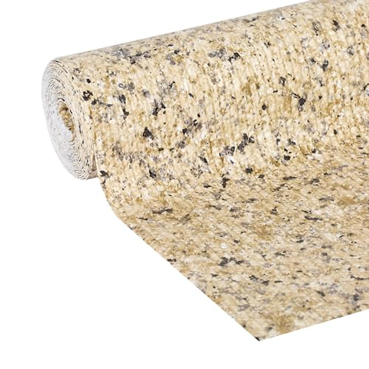 Smooth Top EasyLiner for Cabinets & Drawers - Easy to Install & Cut to Fit - Shelf Paper & Drawer Liner Non Adhesive - Non Slip Shelf Liner - 12 Inch Width - 60 Total Feet - Beige Granite