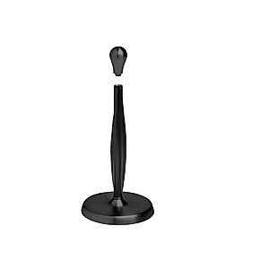 Umbra Tug One-Handed Tear Modern Paper Towel Holder, Black