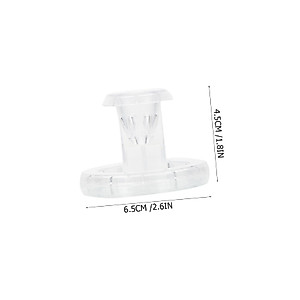 Hemoton 4 Pcs Pen Base Printing Pencil Display Stand Pencil Holder Pen Storage Rack Plastic Brush Holder Three-Dimensional 3D