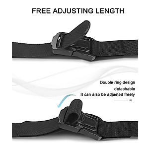 JUKMO Tactical Belt for Men, Military Rigger 1.5" Nylon Web Work Belt with Quick Release Heavy Duty Buckle (Black, Medium-for Waist 36"-42" (Length 49"))