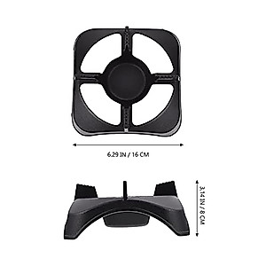 DOITOOL 1pc Gas Hob Milk Pot Holder Round Gas Range Burner Grate Support Rack Stand Cast Iron Wok Rack Cast Iron Wok Stand Pan Holder Stand Stove Rack Bassinet Alloy Dry Boiler Outdoor