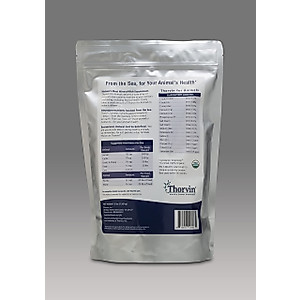 Thorvin Kelp For Animals | Organic Supplement for Skin, Coat, Digestion and Optimal Health | Suitable for Dogs, Cats, Horses, and Livestock | 3lb