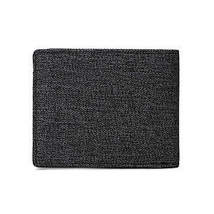 Lanyani Wallets For Boys Men Kids Teens Teenager Fabric RFID Blocking Bifold Wallet Small Thin (Crosshatch Black)