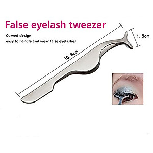 Yimart Professional Eyebrow Tweezer Set False Eyelash Extension Tool Kits Set Eyebrow Tweezers Eyebrow Trimmer Stainless Steel Eye Lashes Tweezers 7Pcs Grafting false eyelashes Makeup Accessories