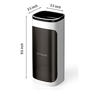 Wall Mount Paper Cup Dispenser,3Oz - 5Oz Disposable Small Cups for Home Office Gym (White)