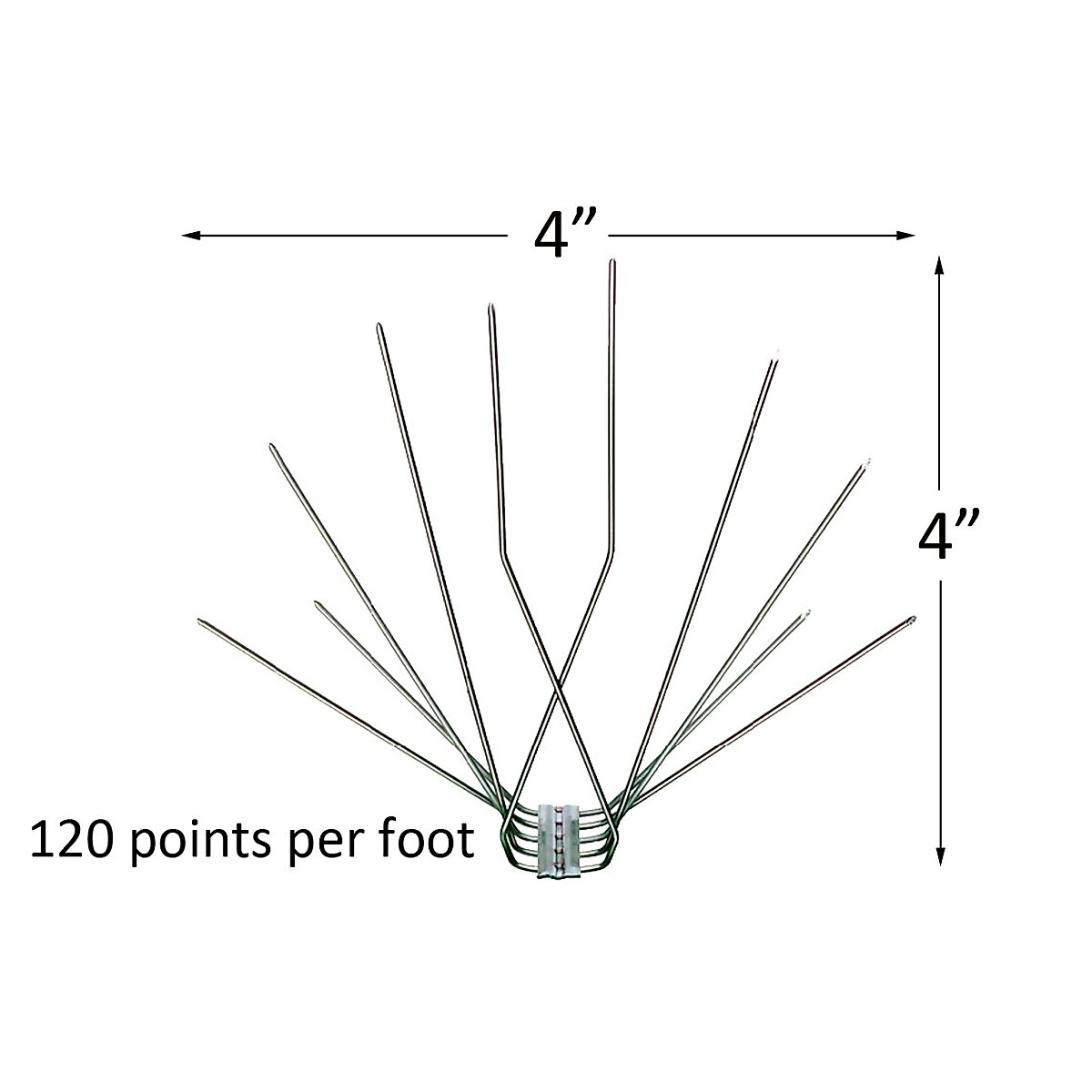 Nixalite Bird Spike Wildlife Barrier Kit (10ft, 5-2ft Strips)