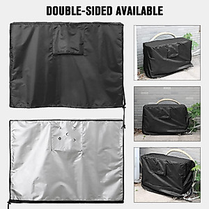 Mini Split Air Conditioner Cover for Outdoor Condenser 31.1 x 12.6 x 22.8 inches Split AC Cover for Outside Units Dust-Proof Waterproof Split Air-Conditioning Unit Protection Cover Winter Anti-Snow