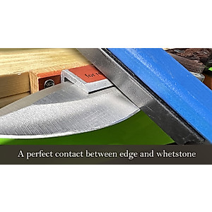 Knife Sharpener tool Sharpening Kit Professional Knife sharpening System Angle fixed adjustable guided diamond sharpening stones for kitchen camping hunting knives. Jig and Stropping leather compound.