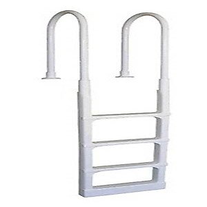 Main Access ProSeries in-Pool Deck Ladder for 48-54 Inch Above Ground Swimming Pools, White
