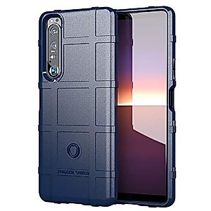 CCSmall Sony Xperia 1 III Phone Case,Heavy Duty Shockproof Military Grade Drop Tested Field Protective Phone Case Super Sturdy Bumper Full Body Rugged Hard Cover for Sony Xperia 1 III HD-Blue