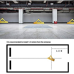 Vechkom Folding Parking Barrier Removable Parking Space Lock Manual Parking Blocker