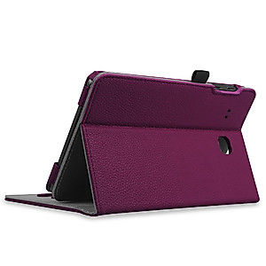 Fintie Case for Samsung Galaxy Tab E 8.0, [Corner Protection] Multi-Angle Viewing Stand Cover with Pocket for Galaxy Tab E 32GB SM-T378 / Tab E 8.0-Inch SM-T375 / SM-T377 Tablet, Purple