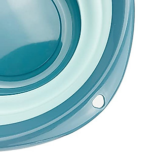 CARTINTS 10.2inch Collapsible Wash Basin, Camping Foldable Dish Tub for Kitchen,RV and Camping, Space Saving Plastic Wash Tub, 1PCS, Blue