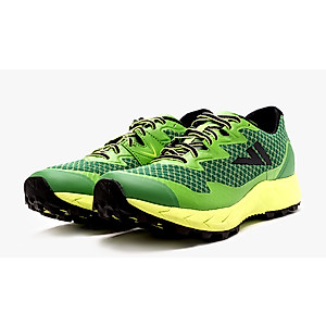 VJ Ultra 2 Long-Range Race Trail Running Shoes with Rock Plate and More Grip - M 6.5/W 8 Green