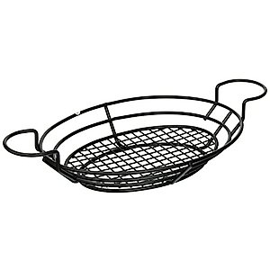 American Metalcraft BSKB811 Baskets, 9.5" Length x 12.9" Width, Black