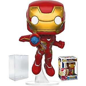 POP Marvel: Avengers Infinity War - Iron Man Funko Vinyl Figure (Bundled with Compatible Box Protector Case)