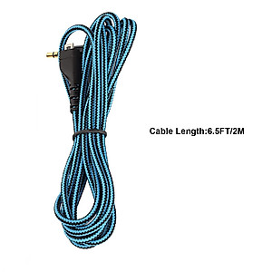 Arctis 3 Audio Cable Cord Replacement for SteelSeries Arctis 7, Arctis 5, Arctis Prime, Arctis Pro Wireless, Arctis Pro Gaming Headset with Dual 3.5mm Plug Headphone Splitte (6.5Ft/2M)