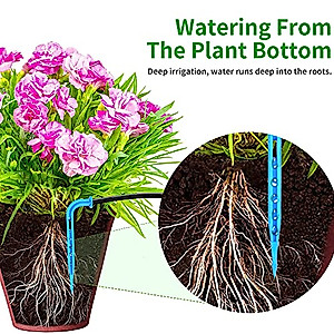 Solar Auto Drip Irrigation Kit System, Solar Powered Plants Watering System, Self Watering Devices Supported 15Pots with 6Timing Modes, Irrigation System for Indoor and Outdoor,Balcony Patio & Garden