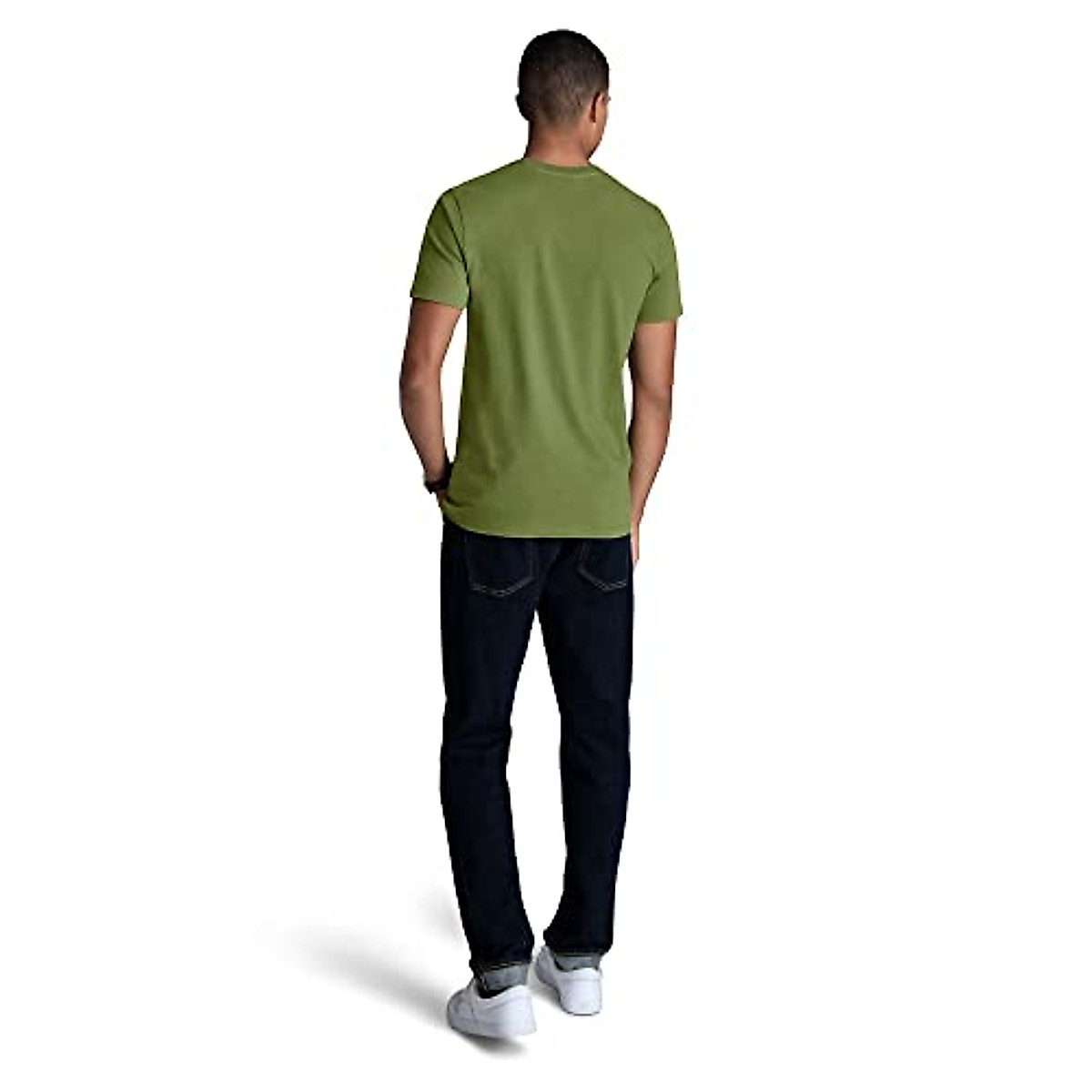 Fruit of the Loom Men's Recover Cotton T-Shirt Made with Sustainable, Low Impact Recycled Fiber, Antique Green, X-Large