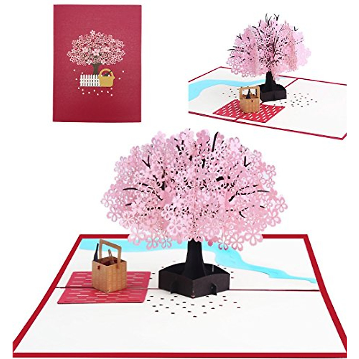 3D Pop Up Greeting Cards 4 Pack Assortment By Aloha Cards | For Birthdays, Thank Yous, All Occasions / Wow Your Loved Ones / Individually Packaged with Envelope and Protective Bag