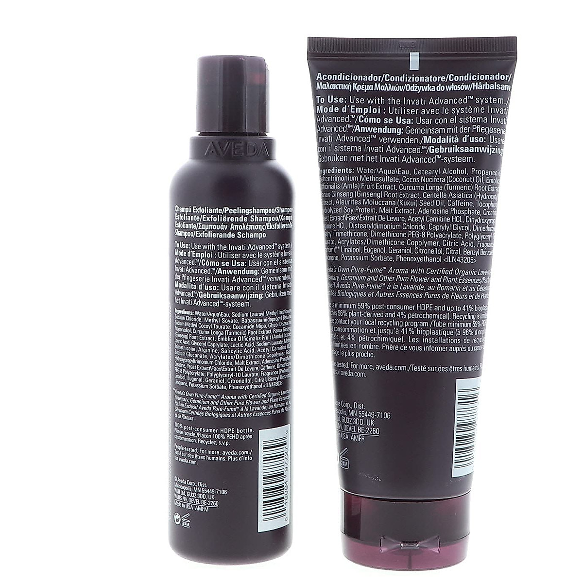 Aveda Invati Advanced Shampoo Light 6.7 Ounce Conditioner 6.7